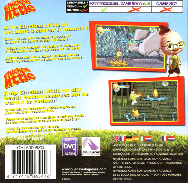 Jeux Vidéo Chicken Little Game Boy Advance d'occasion