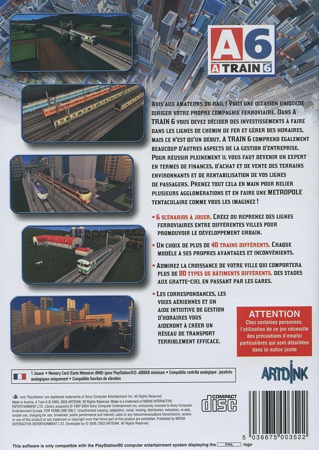 Jeux Vidéo A-Train 6 Playstation 2 (PS2) d'occasion