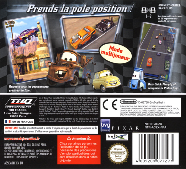 Jeux Vidéo Cars DS d'occasion