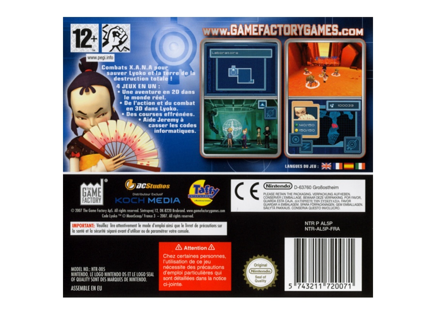 Jeux Vidéo Code Lyoko DS d'occasion
