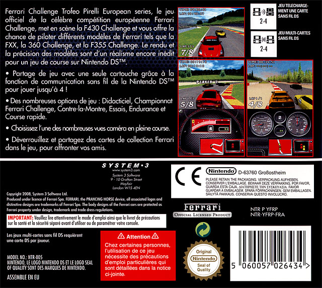 Jeux Vidéo Ferrari Challenge DS d'occasion
