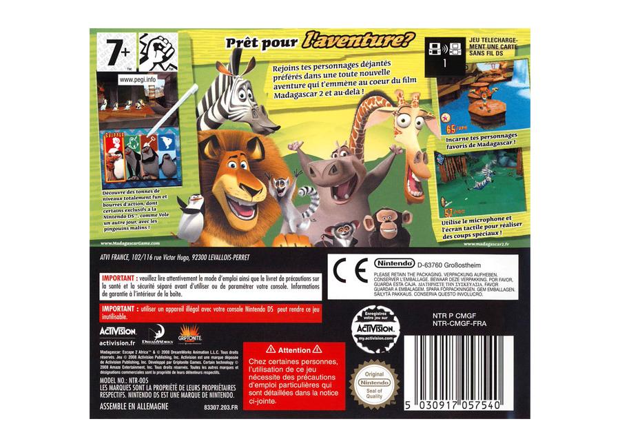 Jeux Vidéo Madagascar 2 DS d'occasion