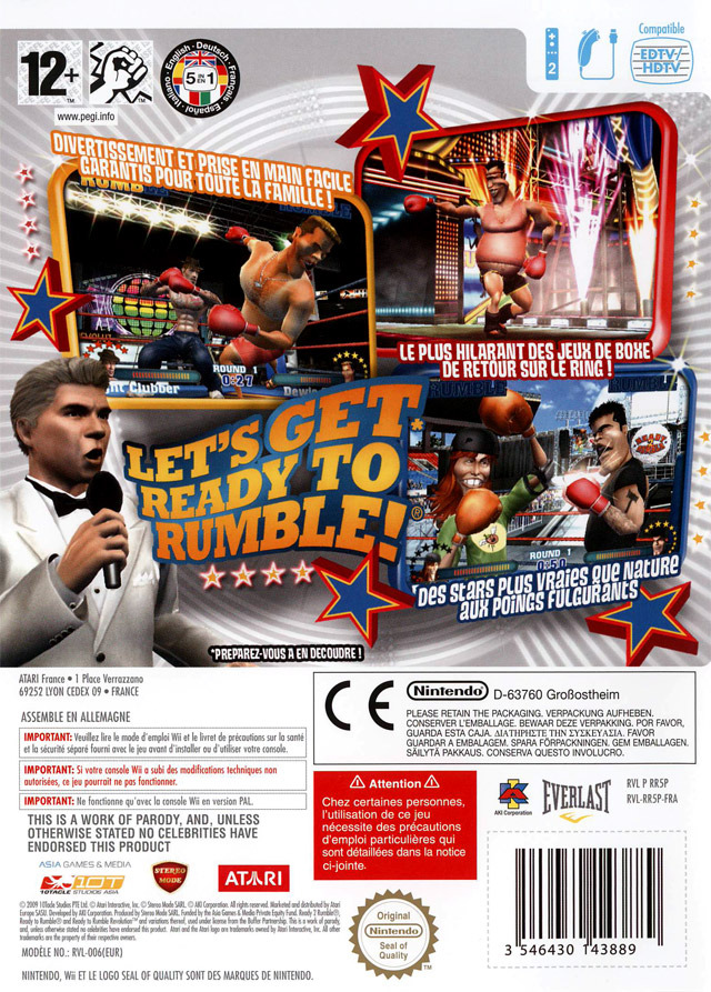 Jeux Vidéo Ready 2 Rumble Revolution Wii d'occasion