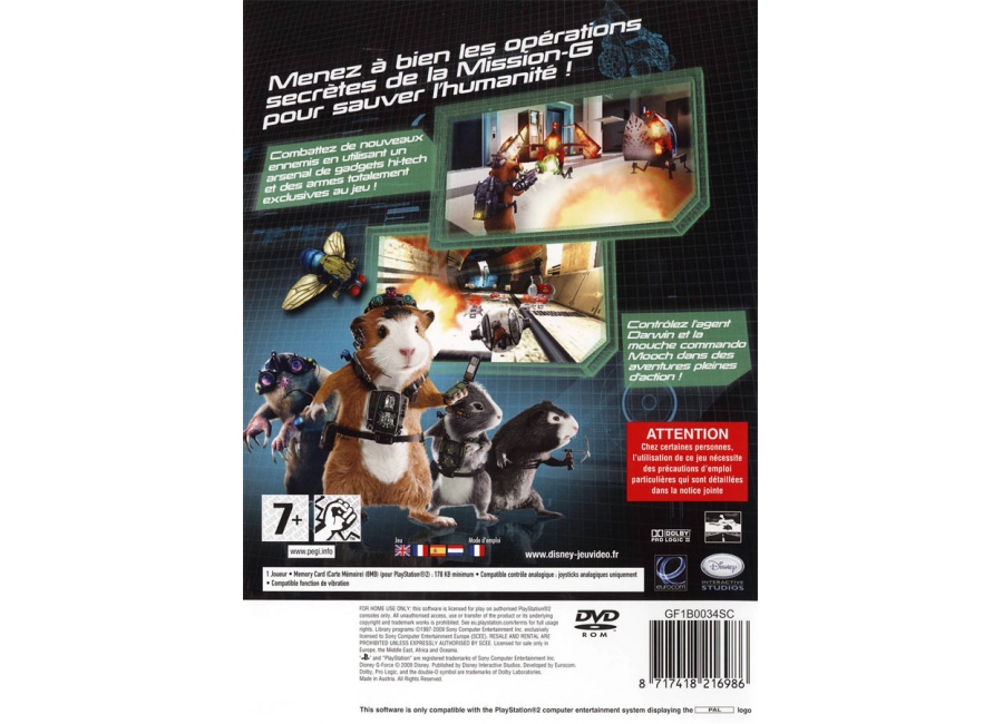 Jeux Vidéo Mission G PlayStation 2 (PS2) d'occasion